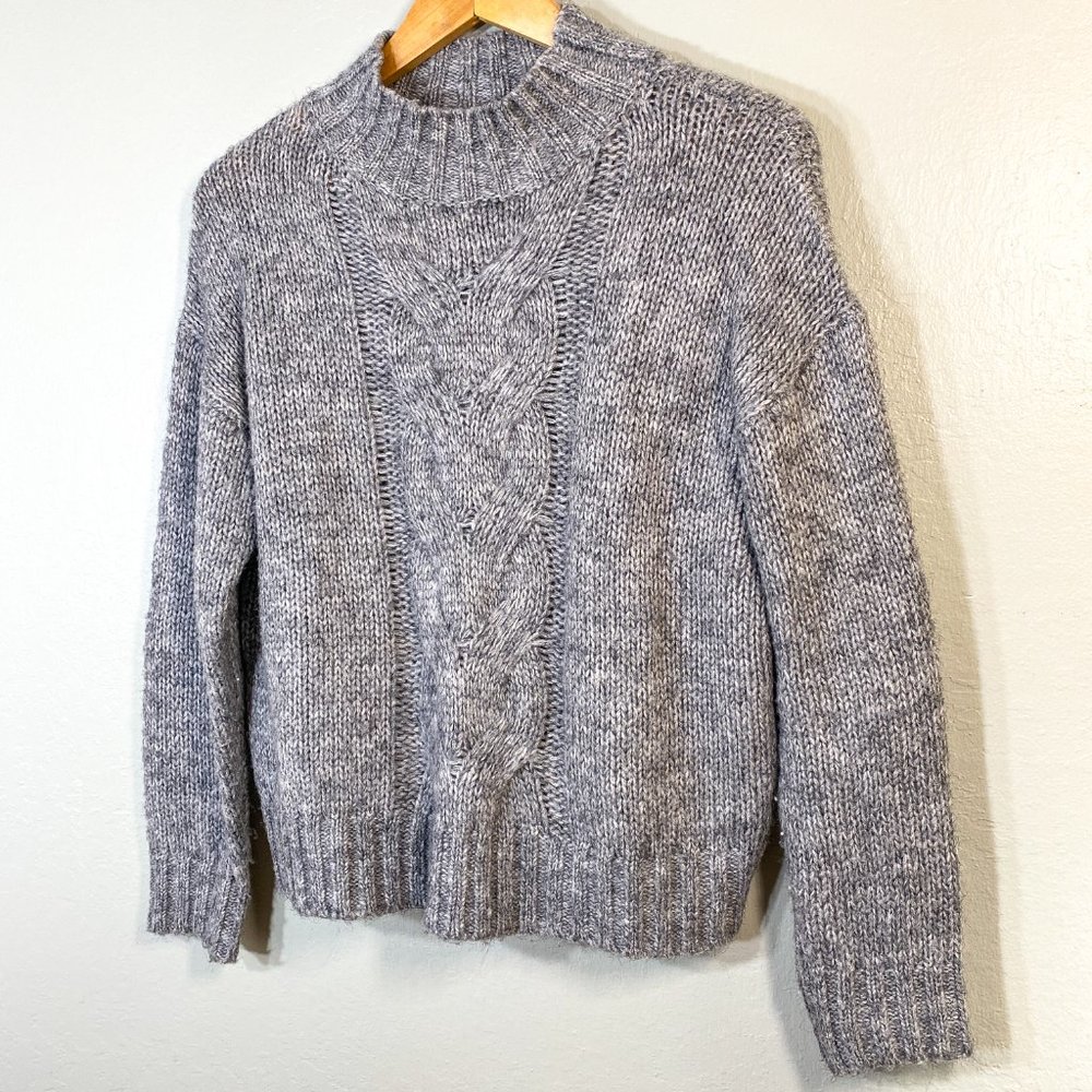 Modern Citizen Tracy Cable Knit Sweater - Gem